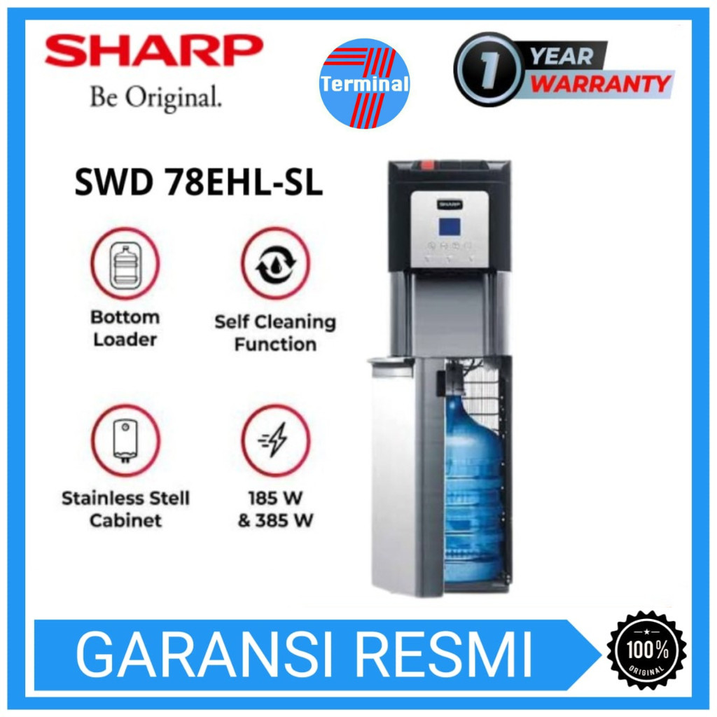 Jual SHARP Dispenser Galon Bawah SWD-78EHL-SL | Shopee Indonesia