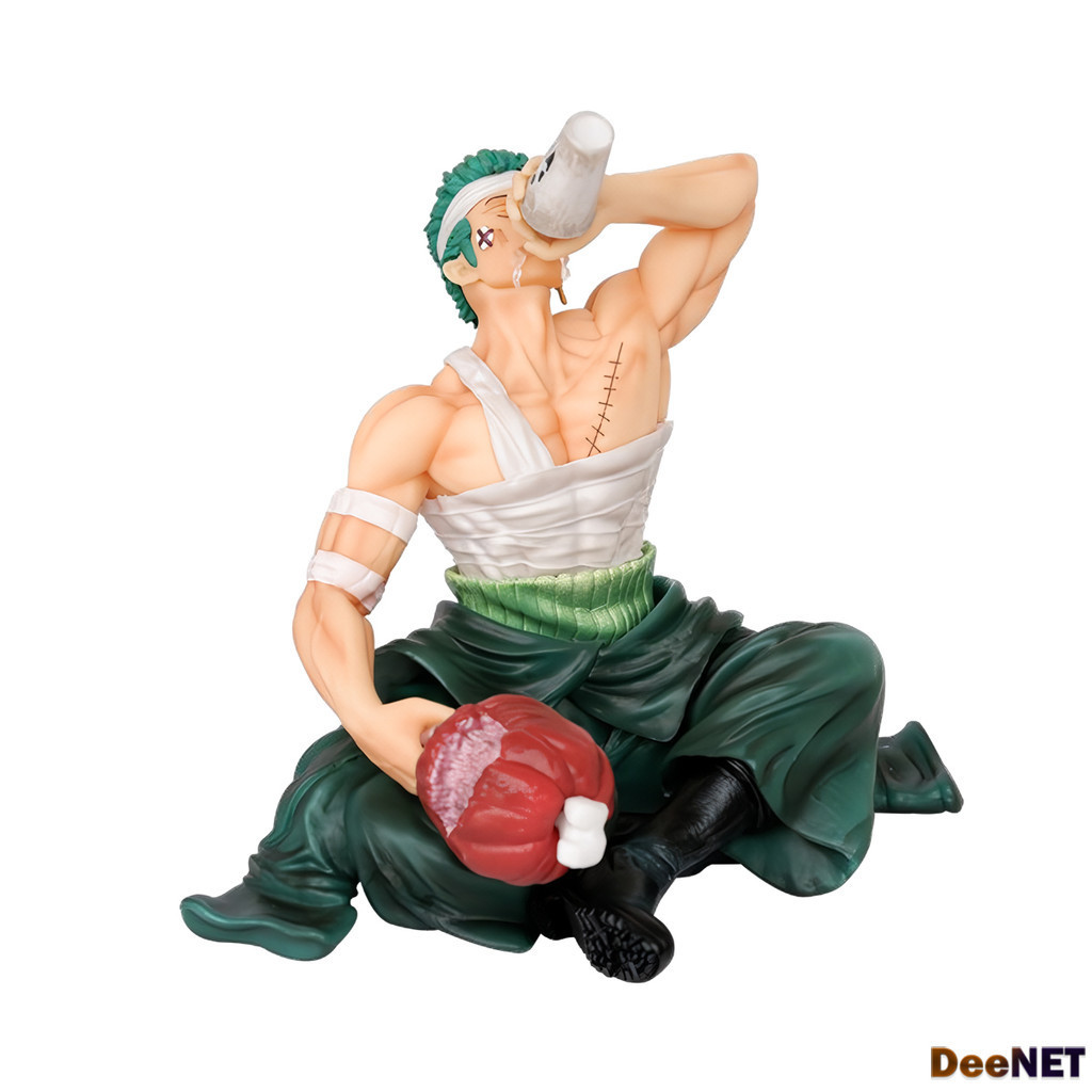 Jual Zoro Drinking Eat Meat 14cm One Piece action figure PVC D-FGA177 ...