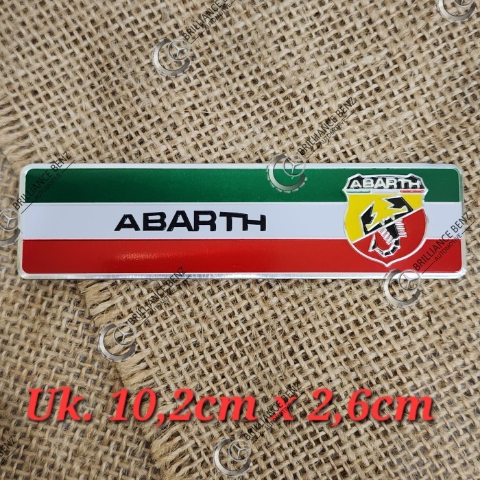 Jual EMBLEM 3D ALUMUNIUM ABARTH STICKER PLAT LOGO ABARTH TEMPELAN MOBIL ...