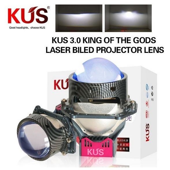 Jual KUS KING OF THE GODS 3 Inch lampu BILED projie projector lens blue ...