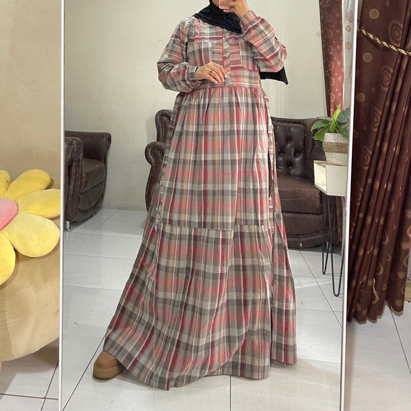 Jual C13-C25 Gamis Katun Triset/Dress Katun/Gamis Wanita katun Triset ...