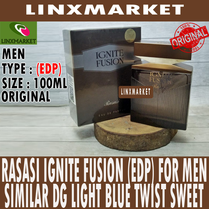 Jual RASASI IGNITE FUSION MEN (EDP) EAU DE PARFUM - UKURAN HEMAT ...