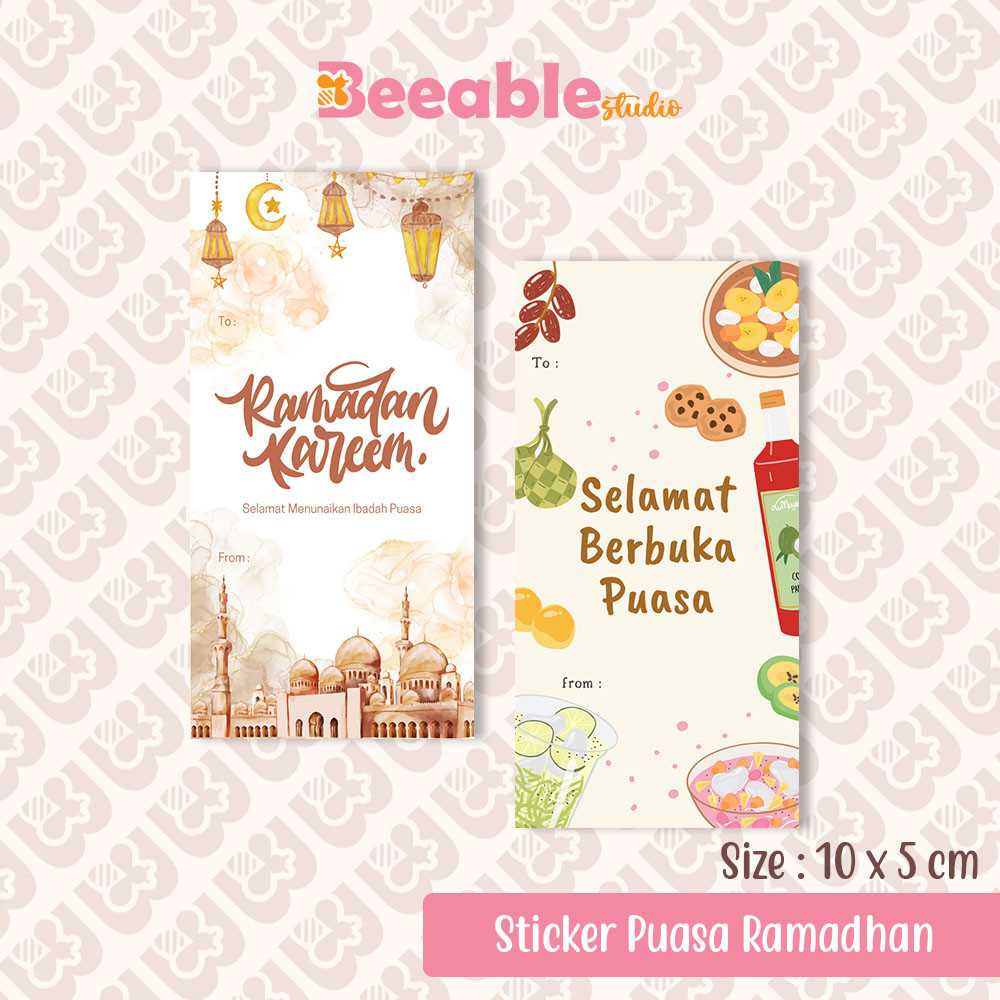 Jual [10pcs] Sticker Ramadhan Selamat Puasa Idul Fitri Lebaran Eid ...