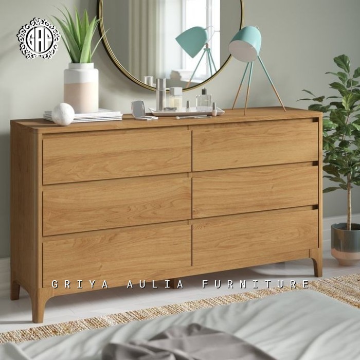 Jual CABINET DRAWER KAYU JATI - BUFFET MINIMALIS LACI - BUFET DRAWER ...