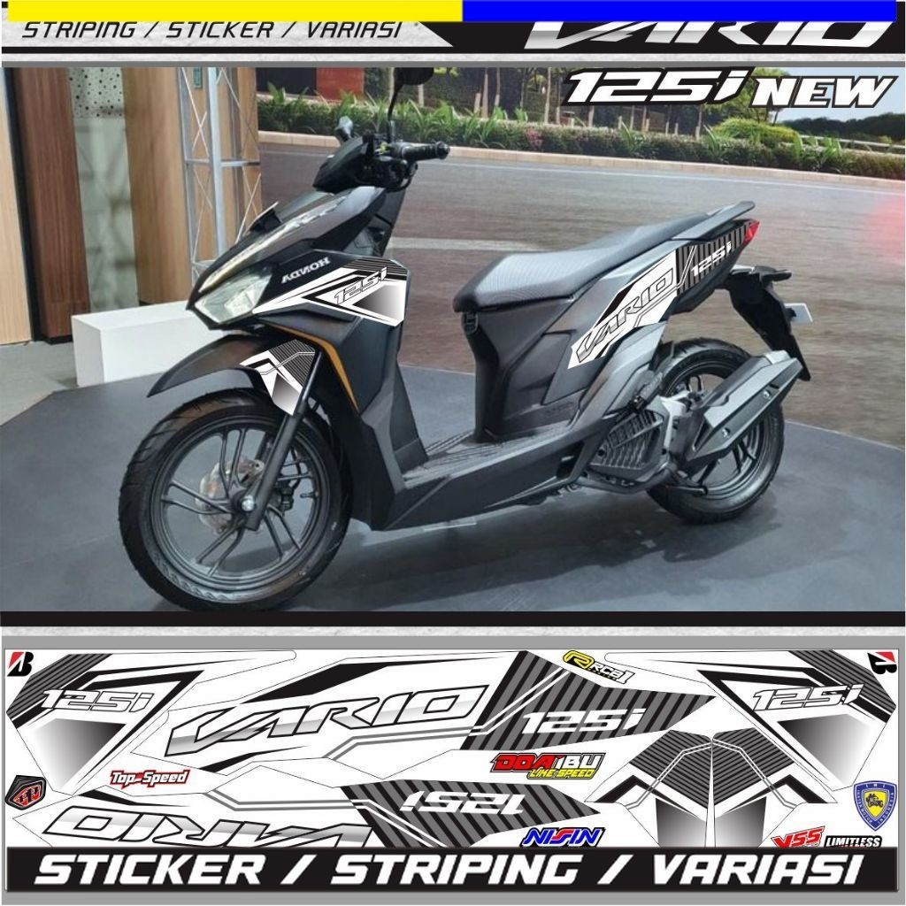 Jual VARIASI / STRIPING MOTOR NEW VARIO 125 GN2 CBS ISS 2023 2024 ...