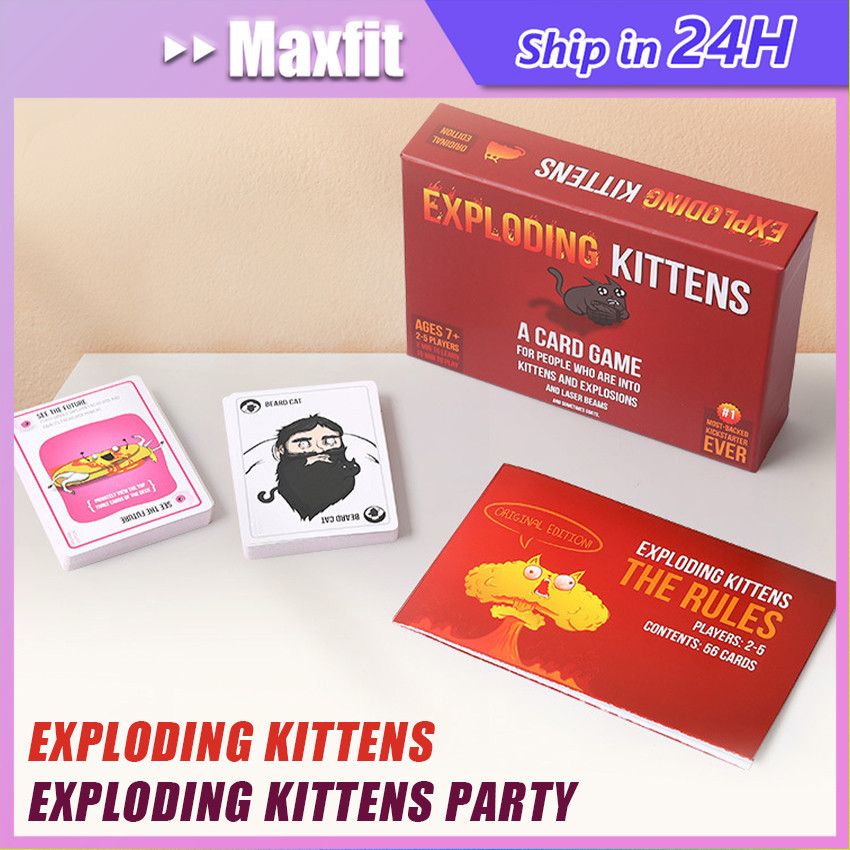 Jual Exploding Kittens Party Pack Exploding Kitten Board Game Card ...