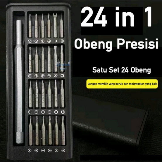 Jual IB Obeng SET 24IN1 Magnet Obeng Set isi 24 Screwdriver Set Tools ...