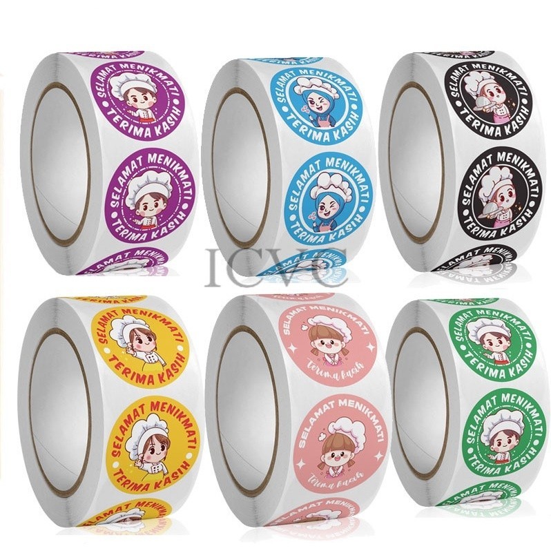 Jual STICKER 2 SELAMAT MENIKMATI UNTUK 100 PCS LABEL MAKANAN READY ...