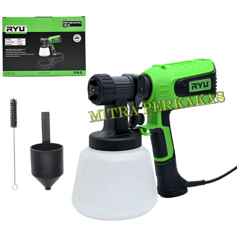 Jual RYU RSE800-2 SPRAY GUN ELECTRIC 1200ML ALAT SEMPROTAN CAT AIR ...