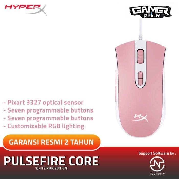 Jual HyperX Pulsefire Core Pink / White Pink RGB Gaming Mouse | Shopee ...