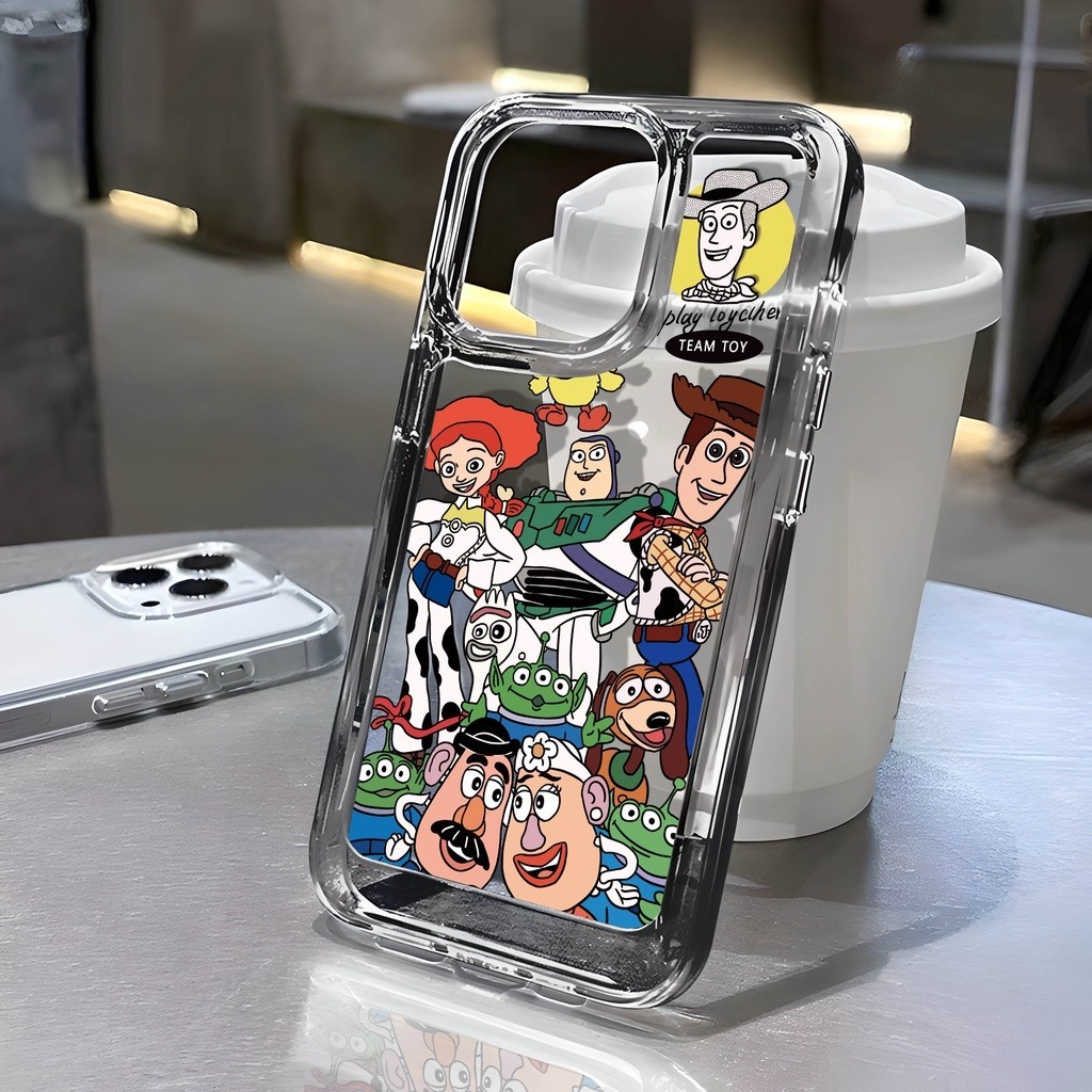 Jual Cerita mainan kartun yang lucu Case ponsel transparan iPhone 15 ...