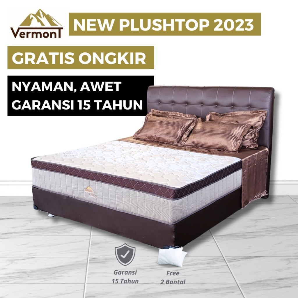 Jual VERMONT Kasur Spring bed Vermont Plushtop 180x200, 160x200 atau ...