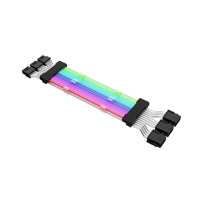 Jual RGB Extension Cable PCIE GPU VGA Card 3x8 Pin Horizontal Flow Lamp ...