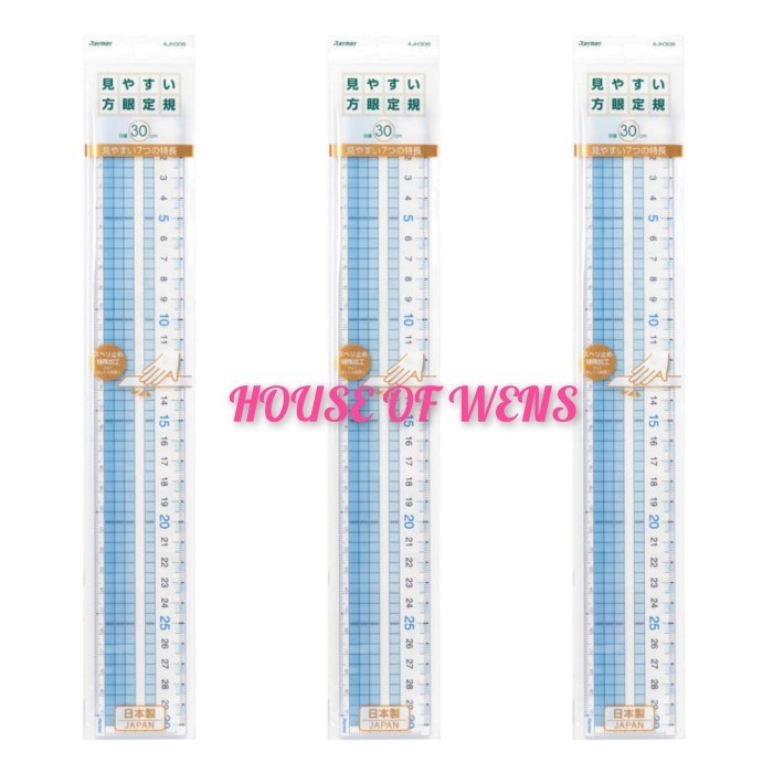 Jual RAYMAY RULER 30 CM AJH308 ORIGINAL - PENGGARIS MADE IN JAPAN | Shopee Indonesia