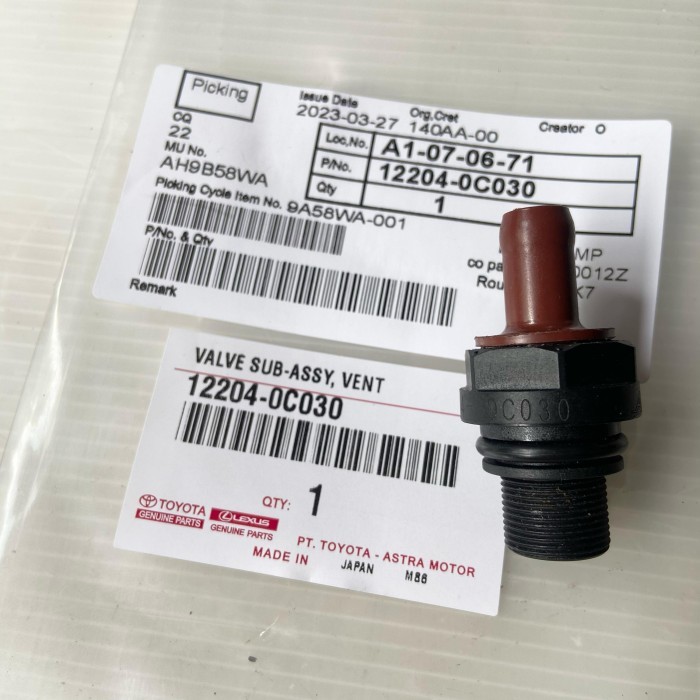 Jual Valve PCV Position Control Valve Toyota Inova Reborn Fortuner Srz ...
