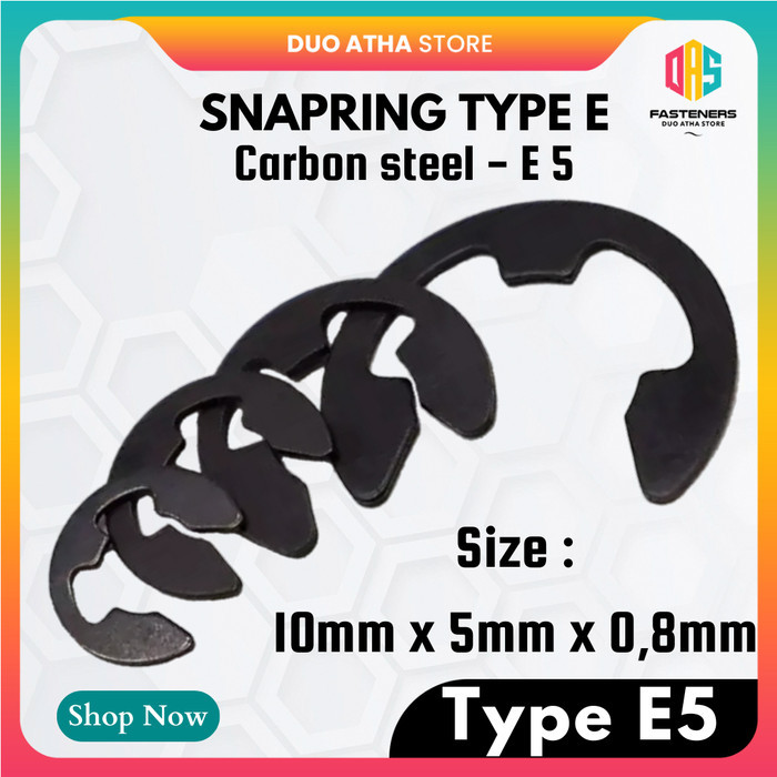 Jual Snapring Type E5 Snap ring Type E 5 Carbon Steel | Shopee Indonesia