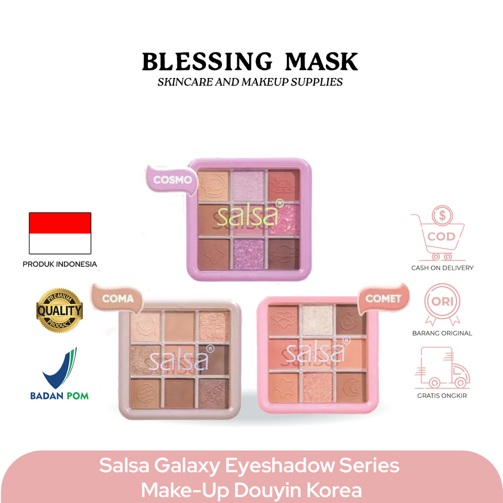 Jual SALSA Galaxy Eyeshadow – Palette Eyeshadow | MakeUp | Perona Mata ...