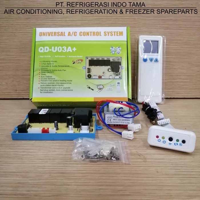 Jual REMOTE CONTROL AC UNIVERSAL QD-U03A+ / MODUL AC + PCB SET | Shopee ...