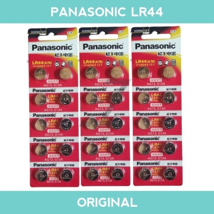 Jual PANASONIC BATERAI LITHIUM LR44 ORIGINAL 100% | Shopee Indonesia