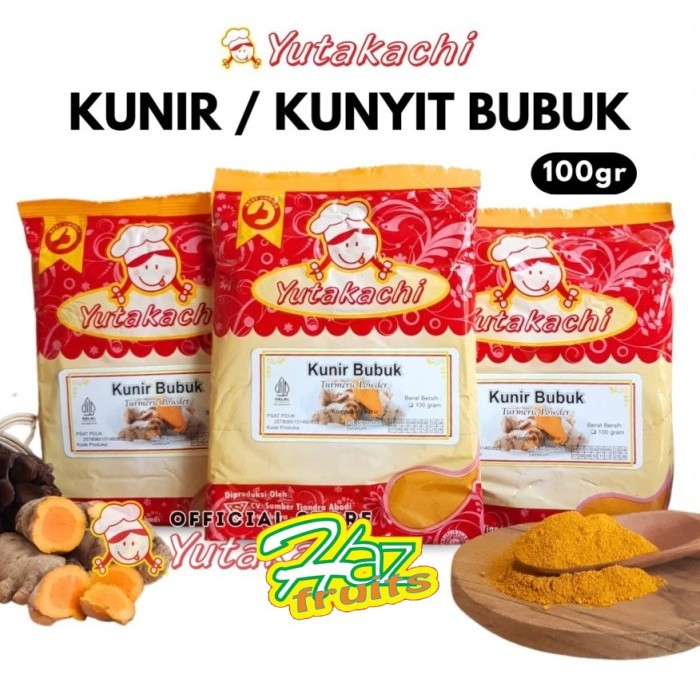 Jual Kunir / Kunyit Bubuk Yutakachi Turmeric Powder 100 Gr | Shopee ...