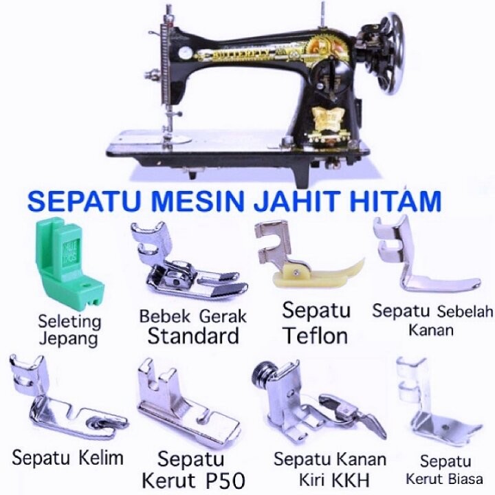 Jual Sepatu Mesin Jahit isi 8 jenis Butterfly Singer Klasik Classic ...