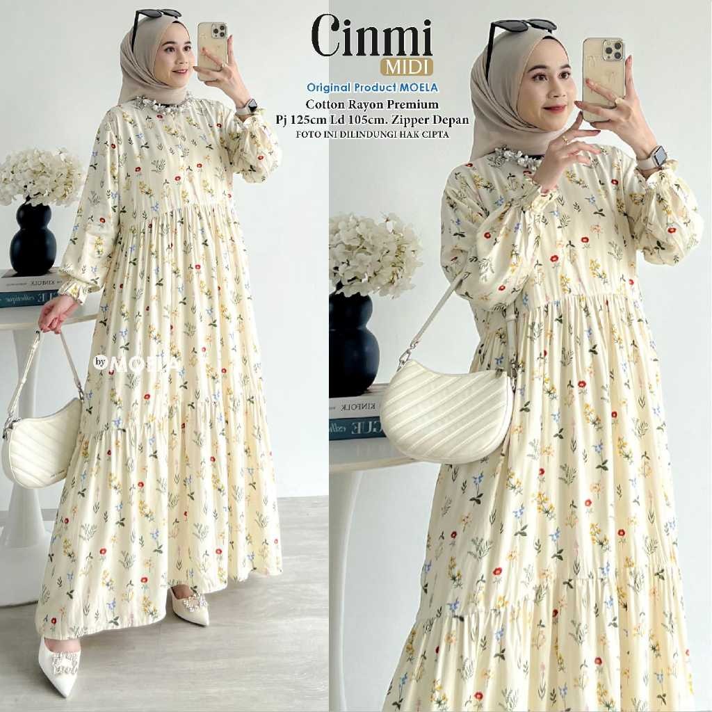 Jual 2402 CINMI MIDI by MoeLa // ONESTUFF | Shopee Indonesia