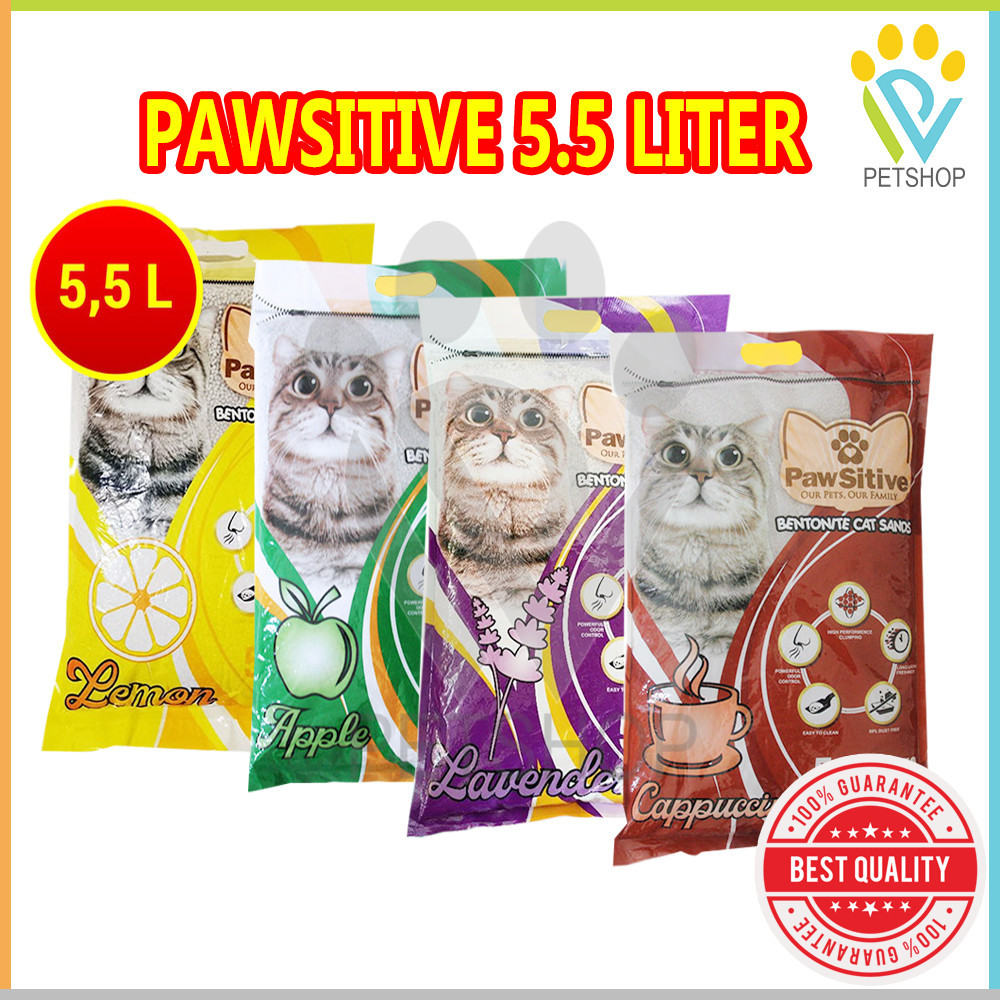Jual Pasir Kucing PAWSITIVE 5.5 Liter - Pawsitive 5,5L Cat Litter ...