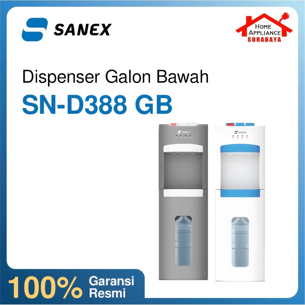 Jual SANEX Dispenser Air Galon Bawah 3 IN 1 Panas Normal Dingin SN-D388 ...