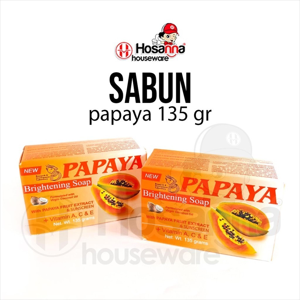 Jual Sabun Papaya 135 gram / Sabun Wajah Papaya Brightening Soap ...
