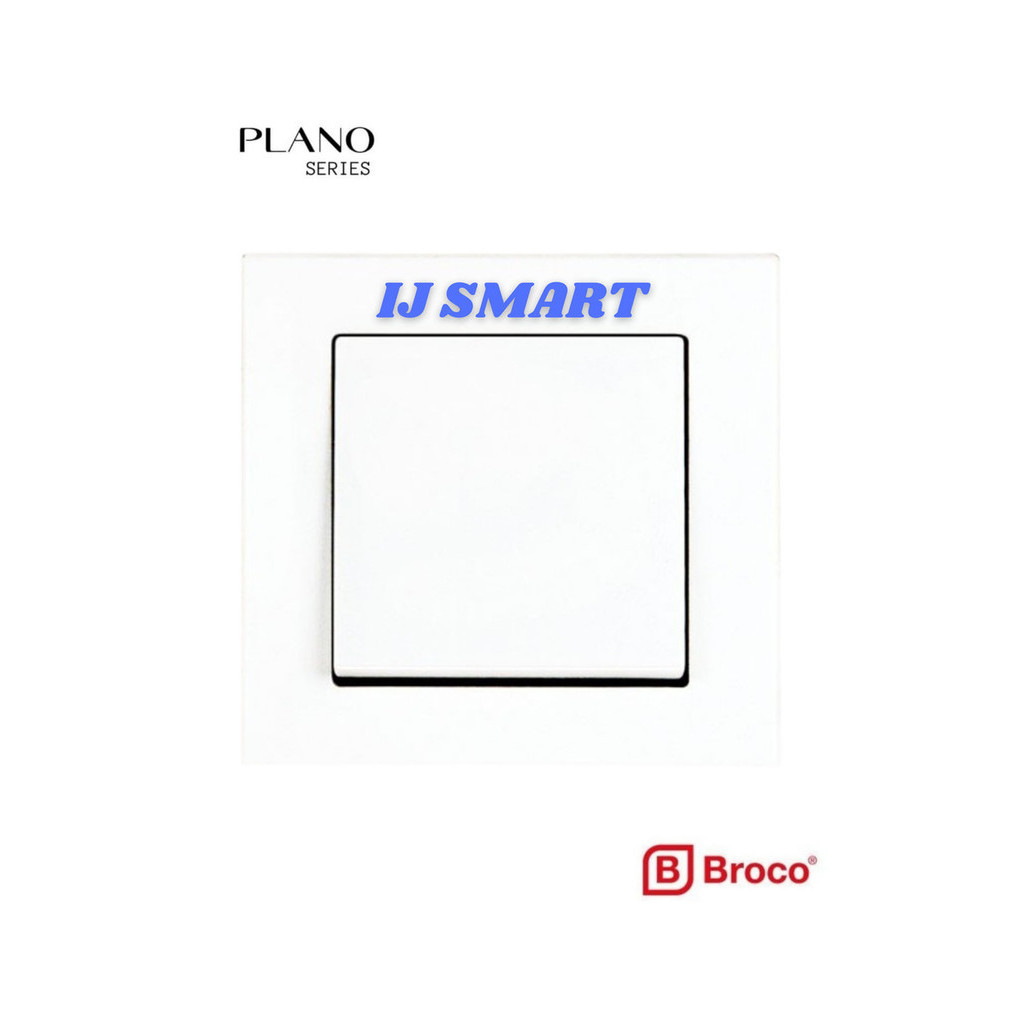 Jual Saklar Engkel/Single Hotel Broco Plano E163-55S - Putih | Shopee ...