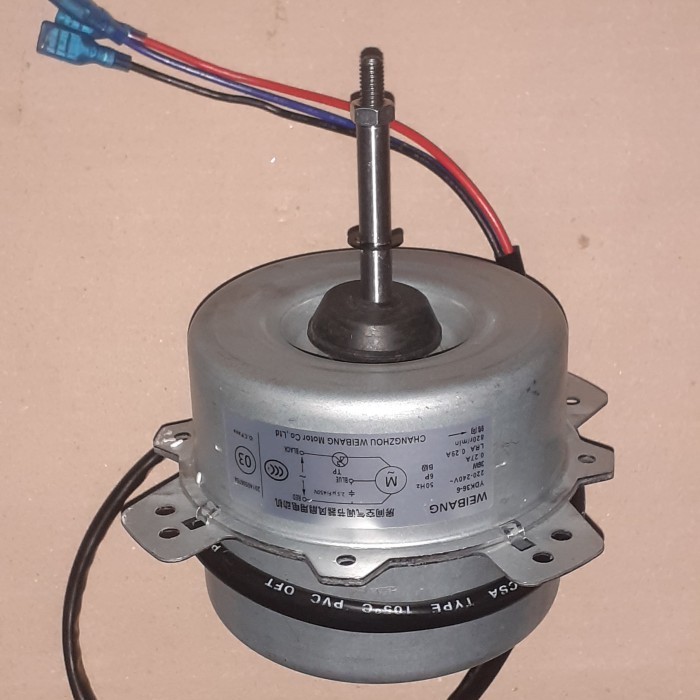 Jual Motor Fan Outdoor AC Sharp Daikin 2PK Weibang YDK-36 36W Rotasi ...