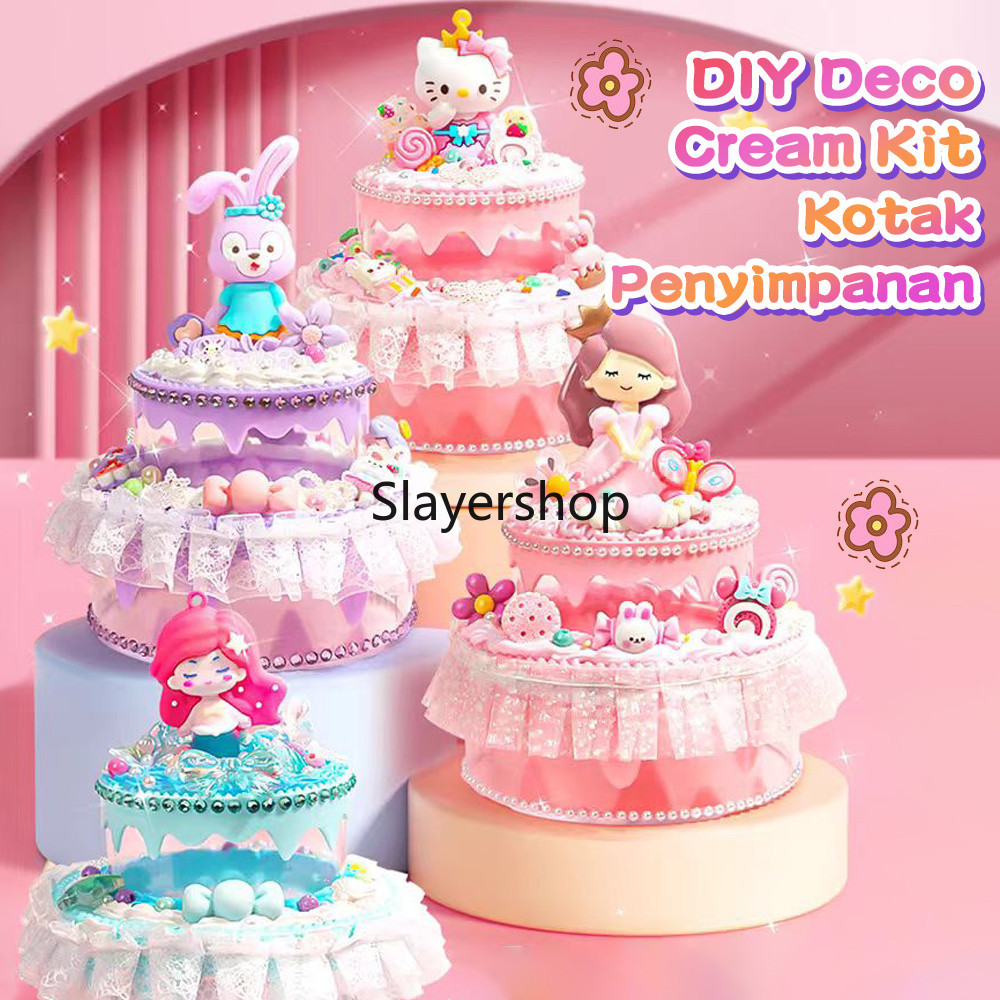 Jual DIY Deco Cream Kit/Kotak Penyimpanan/Kotak Dekoratif/ Deco Cream ...