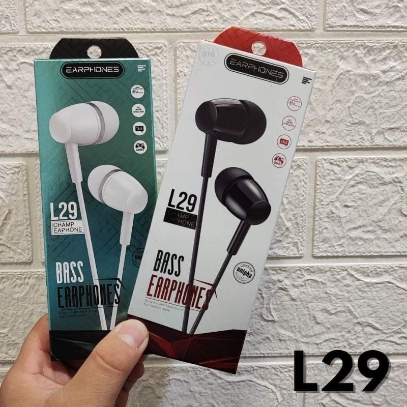 Jual Headset L29 D21 Superbass Handsfree D21 L29 Stereo Bass | Shopee Indonesia