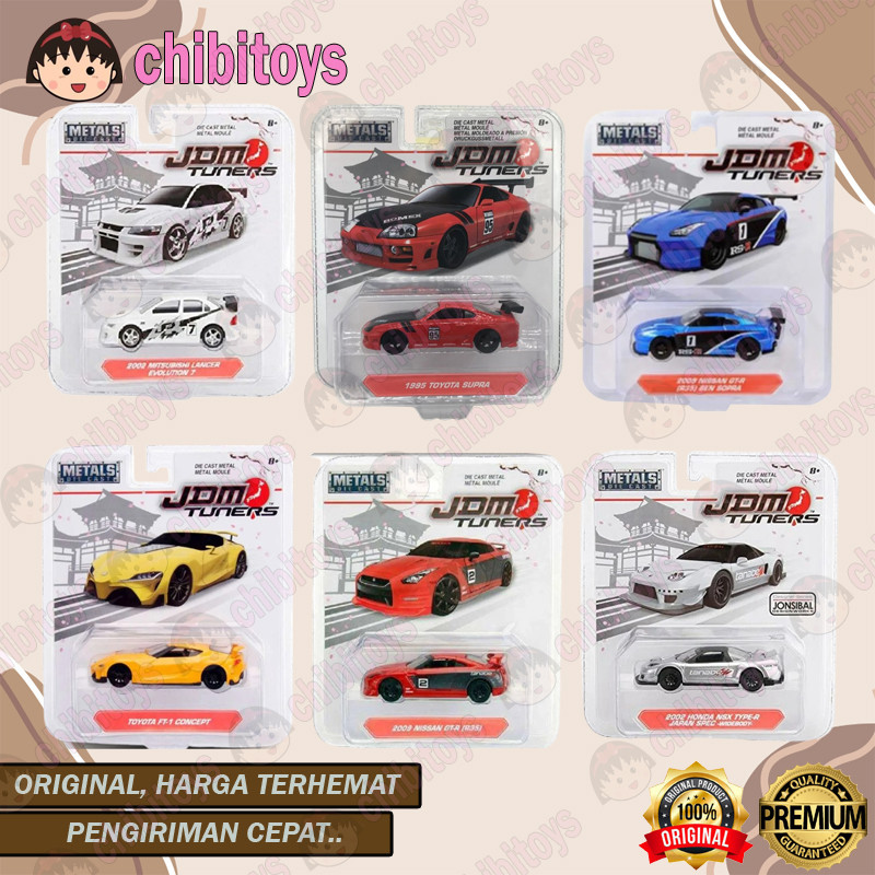 Jual Jada Diecast Jdm Tuners Wave 1B Nissan GT-R R35 Mitsubishi Lancer ...