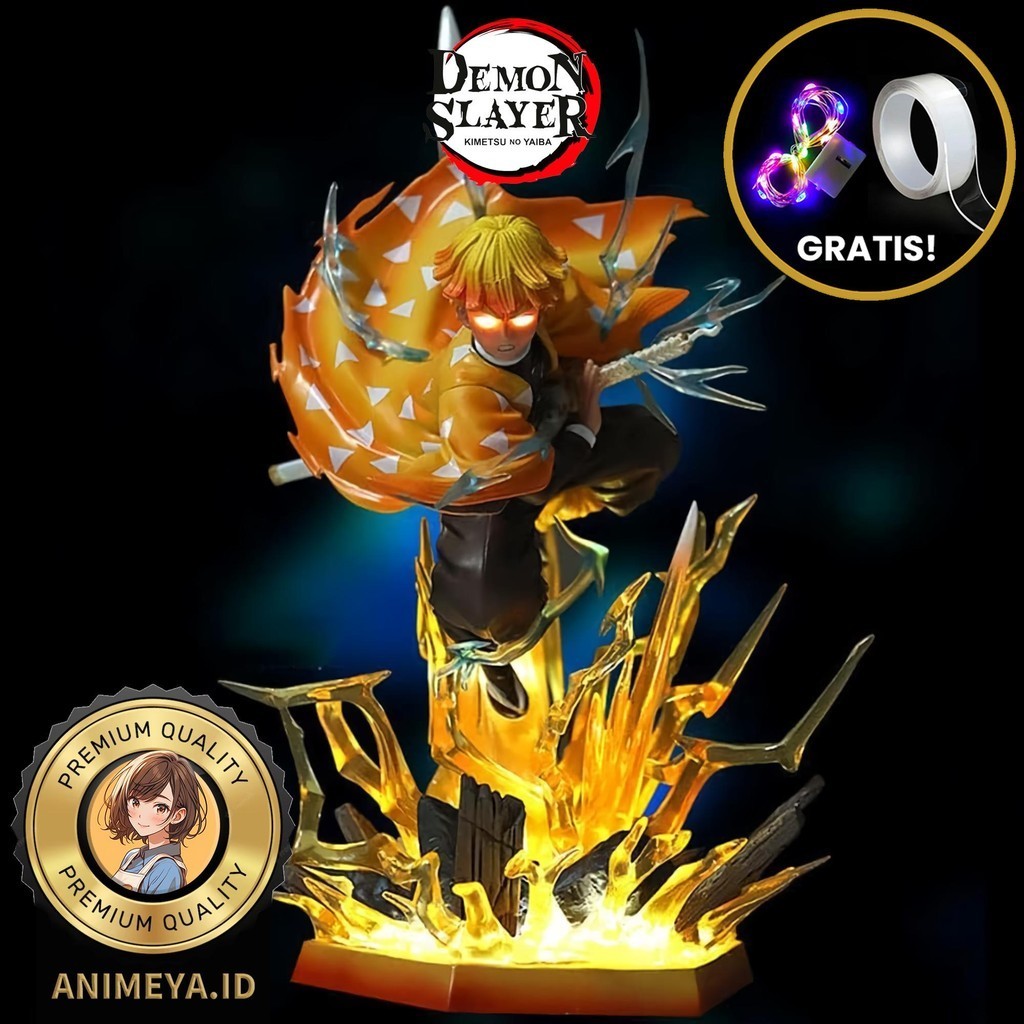 Jual Action Figure Statue Demon Slayer Kimetsu No Yaiba Zenitsu ...