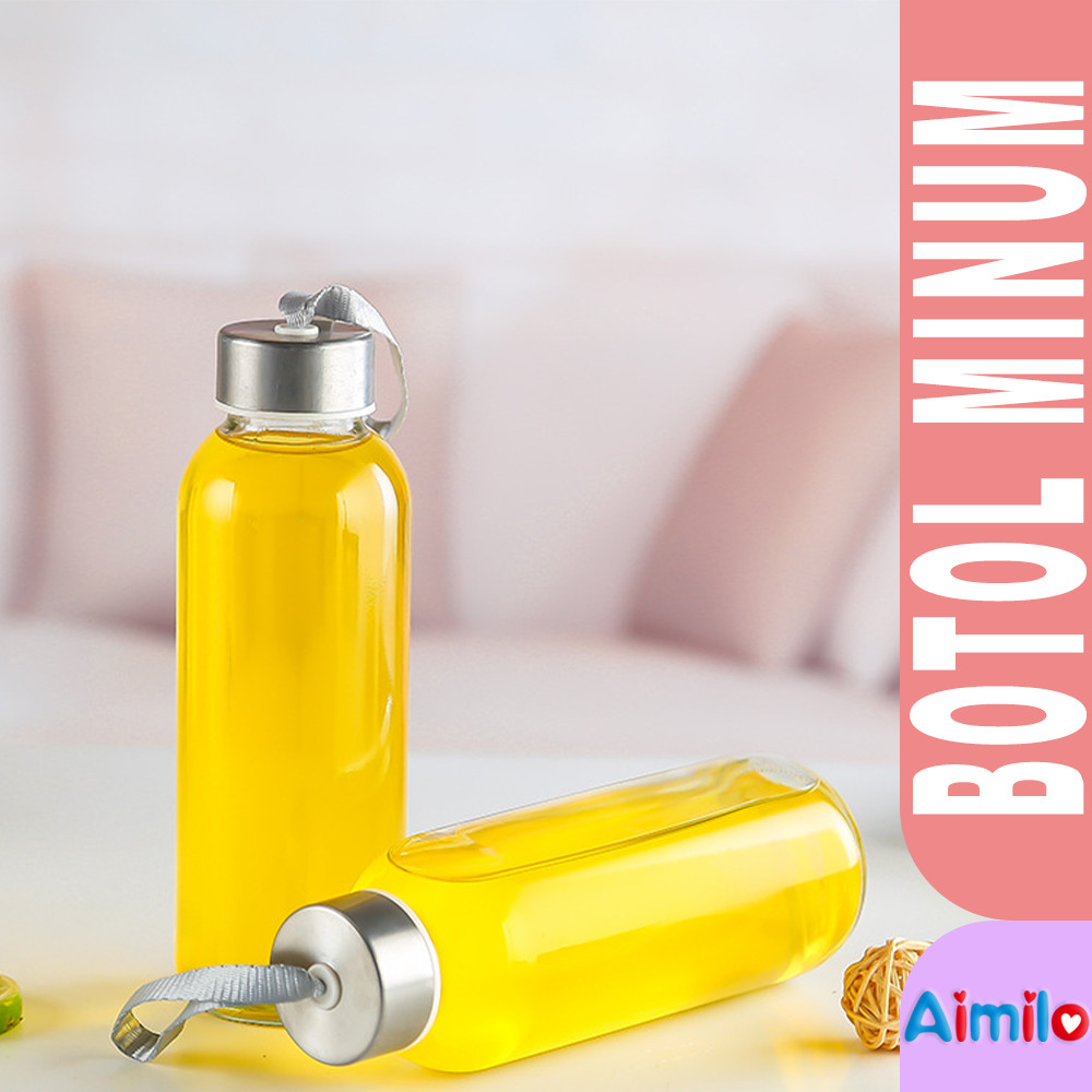 Jual BOTOL PLASTIK TUMBLER AESTHETIC | BOTOL MINUM BENING POLOS 500ML ...