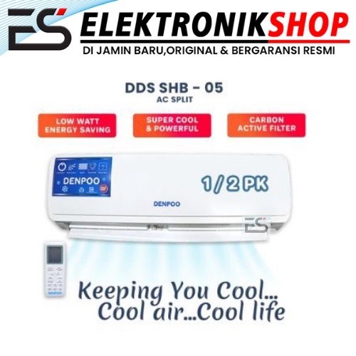 Jual AC Denpoo DDS 05 CTL 1/2 PK (UNIT ONLY) AC Low Watt R32 | Shopee ...