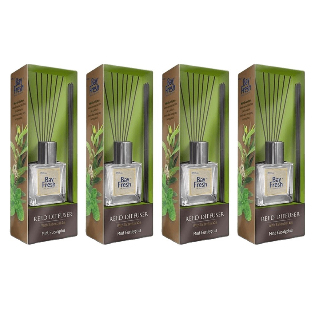 Jual Bayfresh Reed Diffuser Regular Mint Eucalyptus 30 ml x4 | Shopee ...