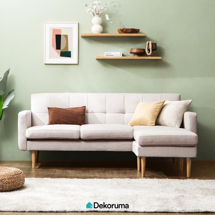 Jual Dekoruma MIAKA Sofa Tamu L Minimalis | Shopee Indonesia