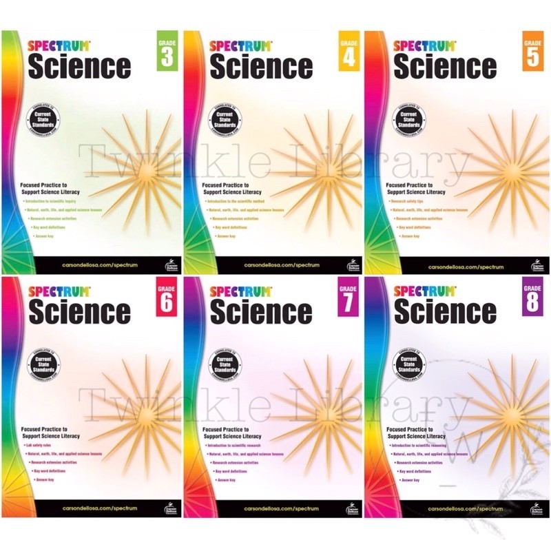 Jual buku fisik Spectrum Science Grade 3 4 5 6 7 8 | Buku IPA Anak SD ...