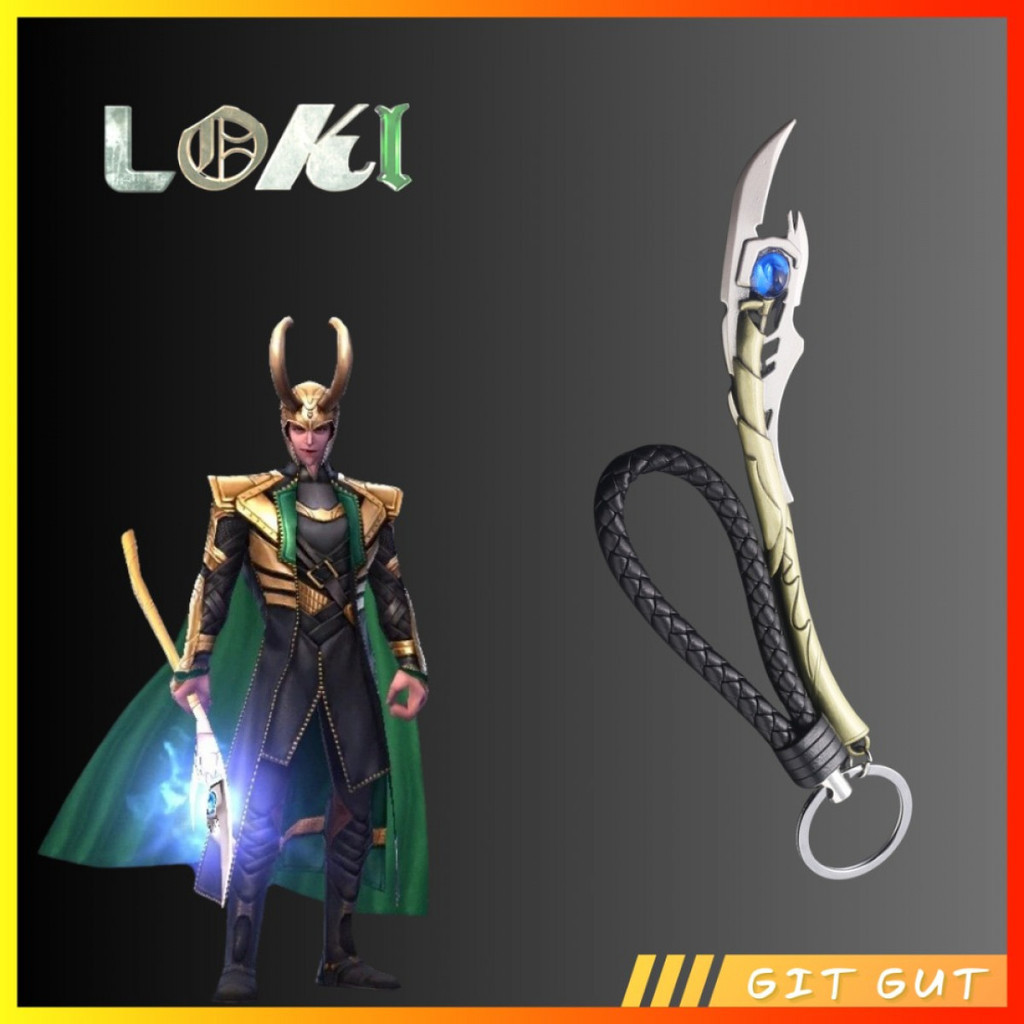 Jual Keychain Gantungan Kunci Marvel Avengers Loki Loki's Scepter ...