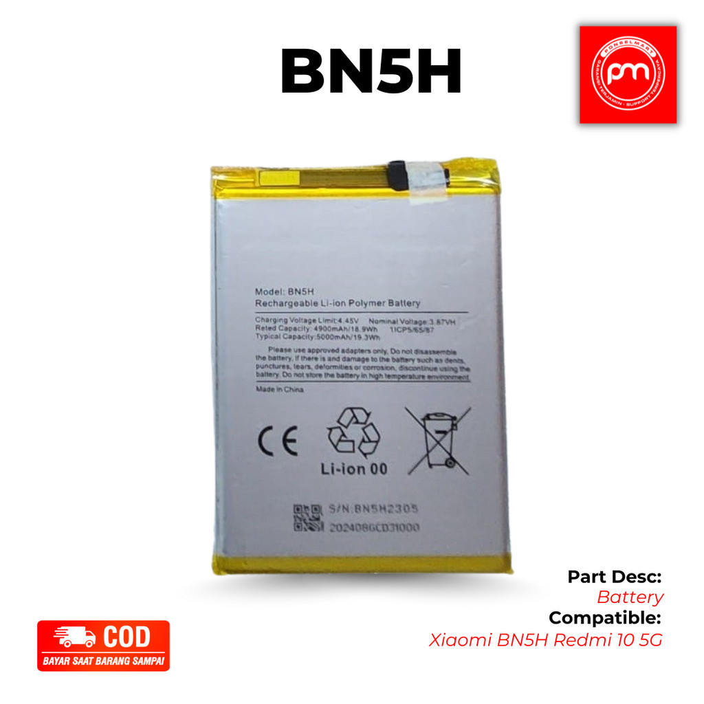 Jual Battery Xiaomi BN5H Redmi 10 5G | Shopee Indonesia