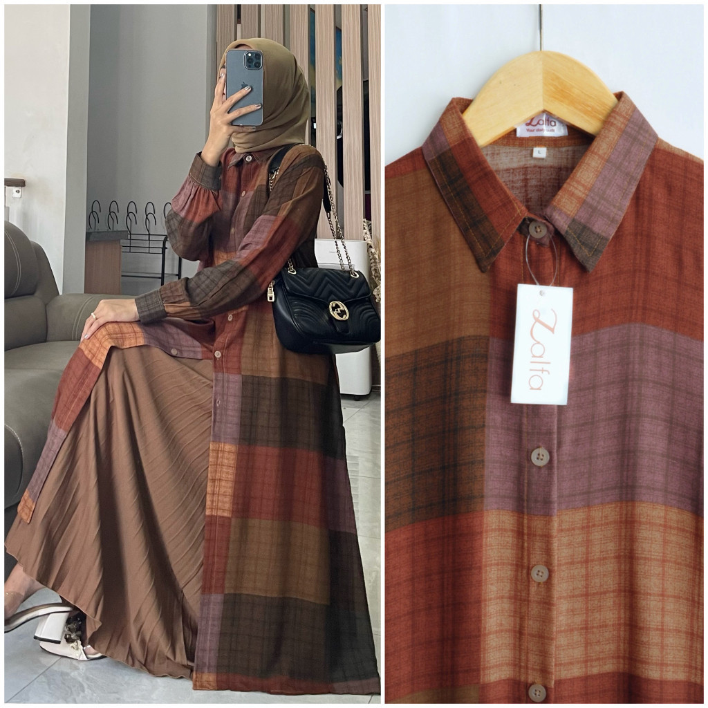 Jual AA90 NEVILA tunik PART-3 by ZALFA OUTFIT / Long tunik rayon motif ...
