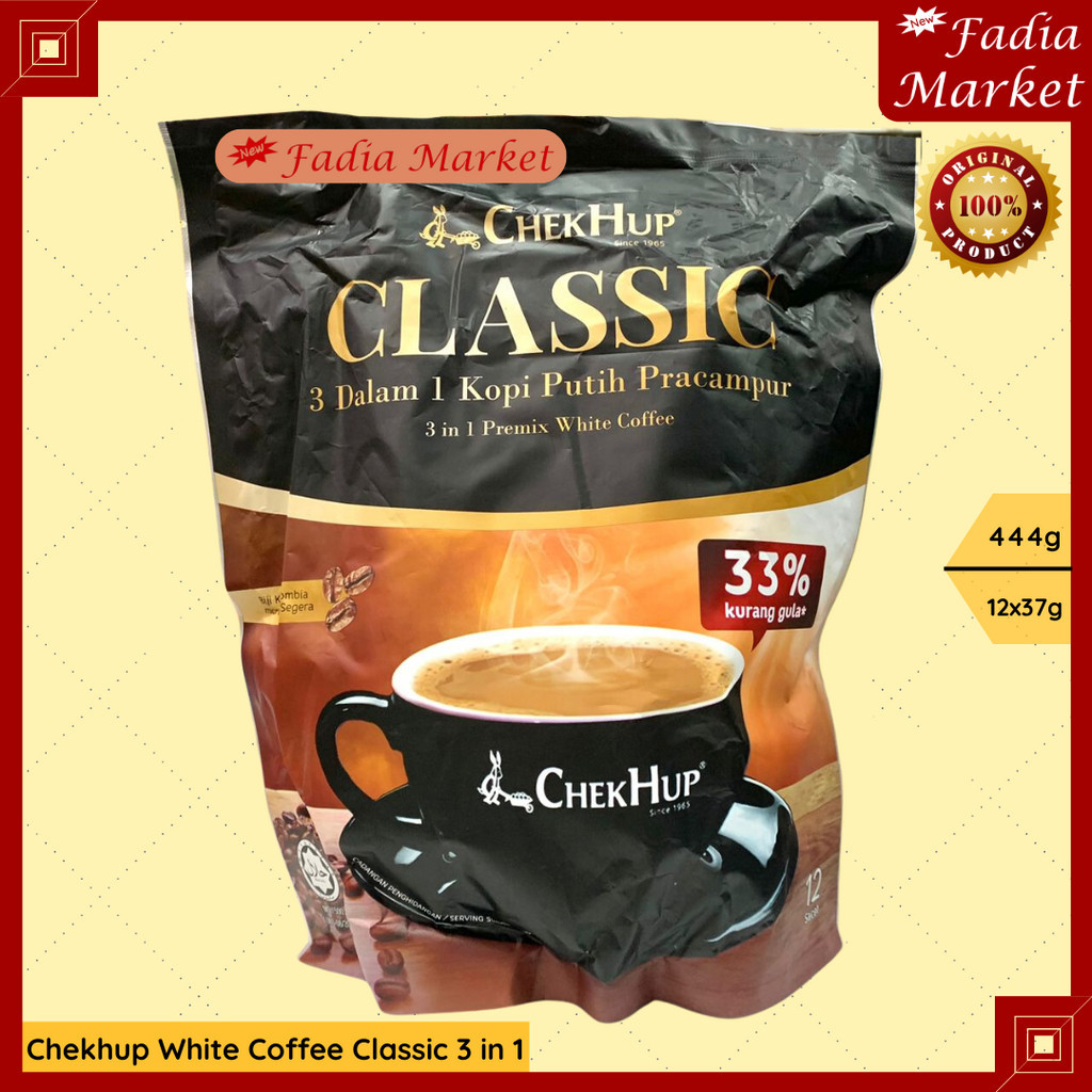 Jual Chekhup Chek Hup Classic White Coffee Kopi Susu Putih 3 in 1 ...