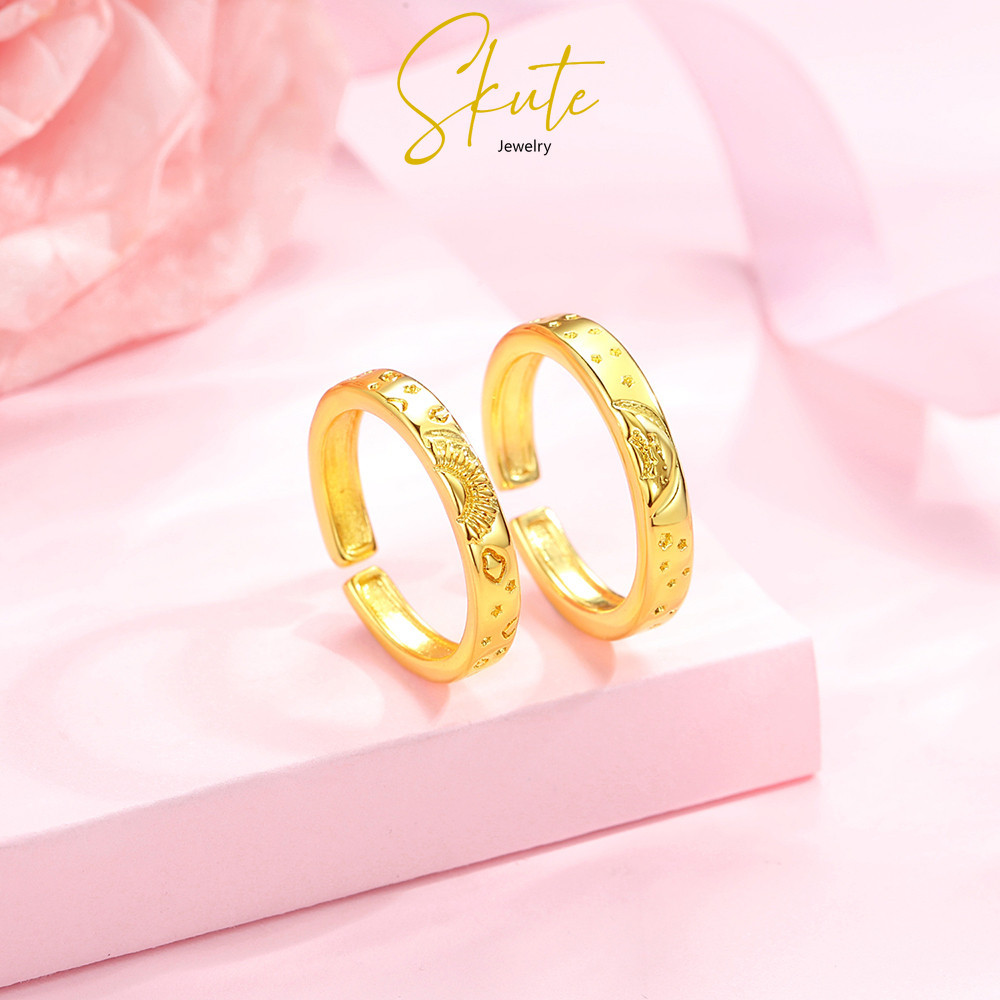 Jual Skute Jewelry Cincin Matahari Dan Bulan Cincin Pasangan Titanium ...