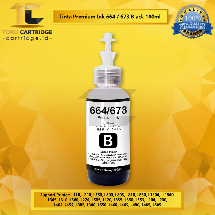 Jual Tinta 664 Premium Ink Refill Printer Epson L120 L121 L220 L300 ...