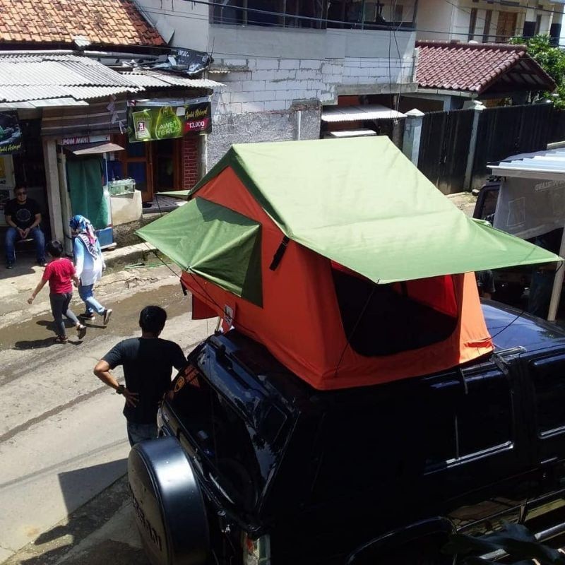 Jual TENDA ATAP MOBIL rooftent LOKAL 220x120 | Shopee Indonesia