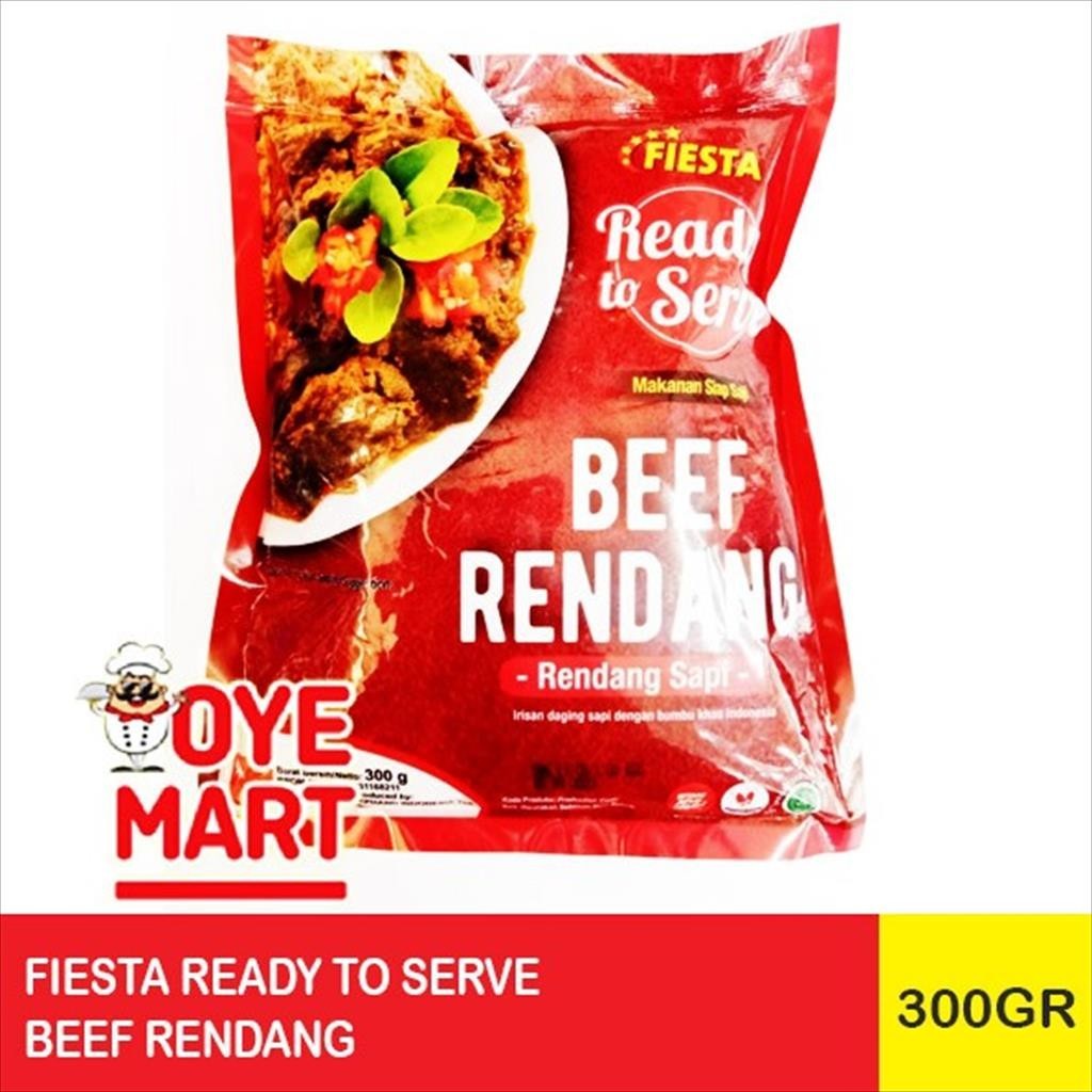 Jual FIESTA READY TO SERVE BEEF RENDANG 300GR / RENDANG SAPI | Shopee ...