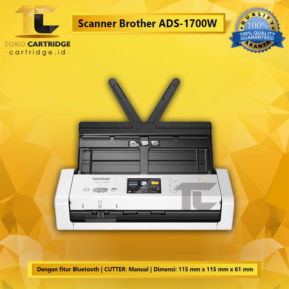 Jual Scanner Brother ADS-1700W Compact Dekstop Portable Brother ...