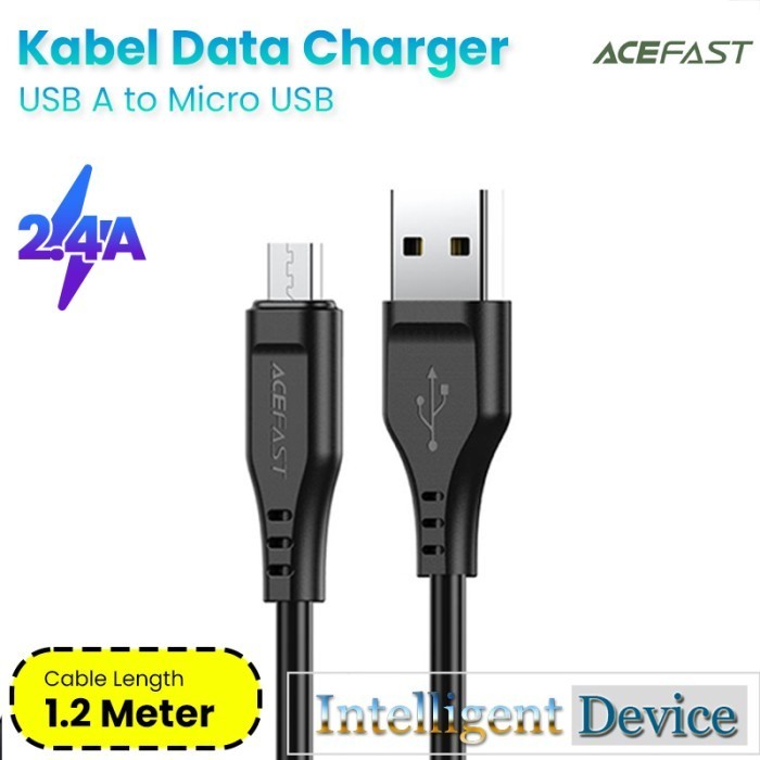 Jual ACEFAST Kabel Data Fast Charging Micro USB 2.4A Cable Charger ...